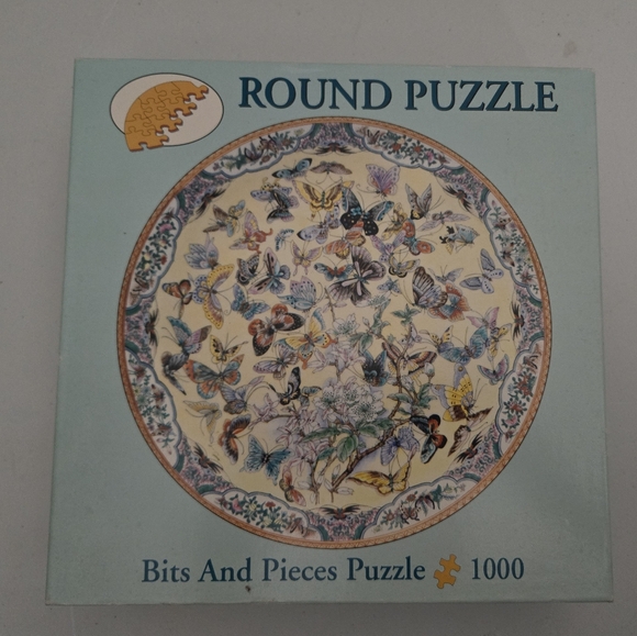 Bits And Pieces | Games | Yellow And Blue Circular Puzzle Game | Poshmark